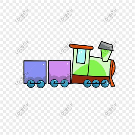 손으로 그린 어린이 장난감 기차 일러스트 Png 일러스트 무료 다운로드 Lovepik
