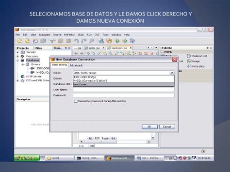 Conexion Base De Datos Y Netbeans