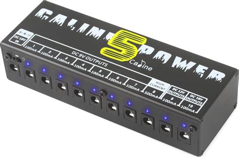 Amazon Com Caline CP 05 Guitar Pedal Power Supply Pedal Board Power Supply With 10 Independent