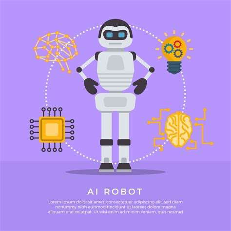 Flat Ai Robot Vector Illustration 191988 Vector Art At Vecteezy