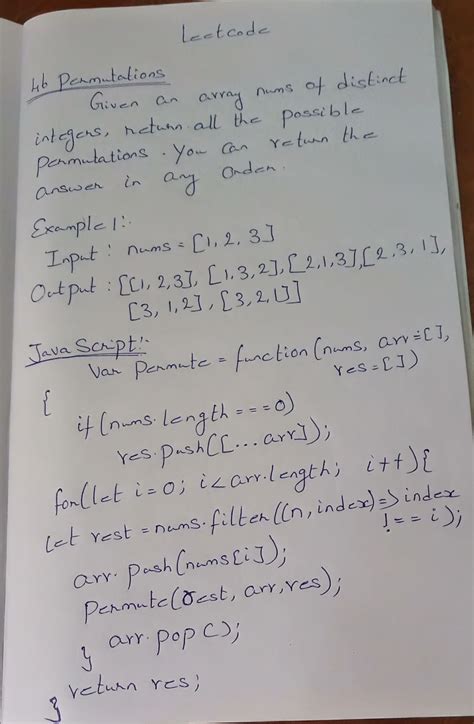 Benazir I On Linkedin Day 2 Leetcode Problem Medium Permutation