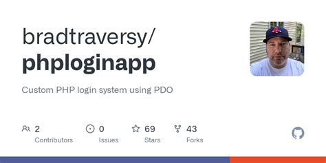 Github Bradtraversy Phploginapp Custom Php Login System Using Pdo