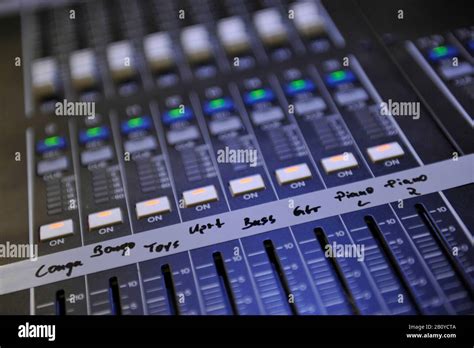 Control Switch Mixer Sound Stock Photo Alamy