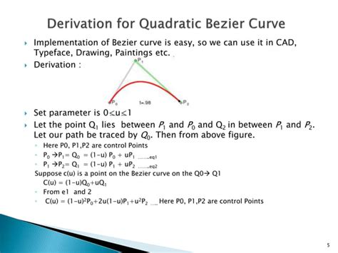 Bezeir Curve Na B Spline Curve Pptx