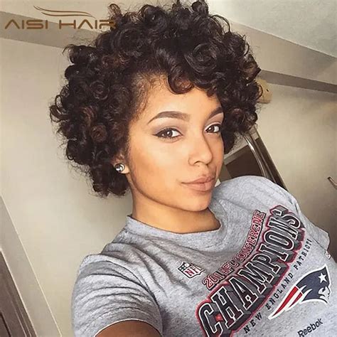 Brazilian Human Hair Sew In Weave Aunty Funmi Bouncy Curls Romance Curl Virgin Hair 8 10 12 Inch