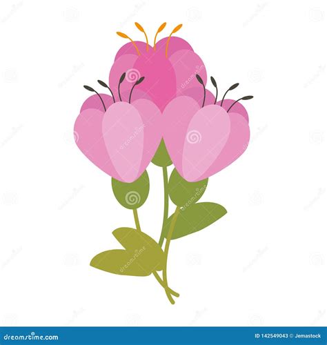 La Historieta Hermosa De Las Flores Aisl Ilustraci N Del Vector Ilustraci N De Flora Lindo