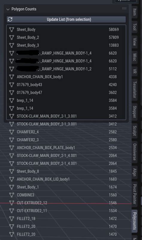 Add Ons That Provide A List Of Polygon Counts Basics And Interface Blender Artists Community
