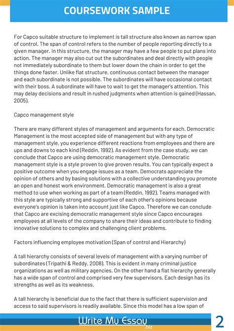 coursework sample pdf