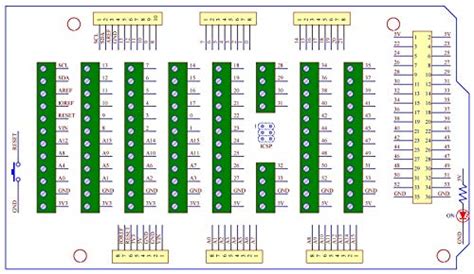Electronics Salon Screw Terminal Block Breakout Module For Arduino