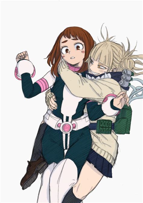 Ochaco And Toga Colourisation Anime Amino