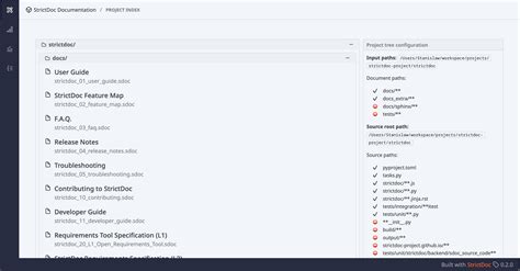 Strictdoc Feature Map Document