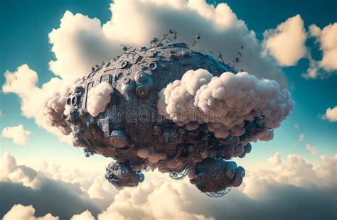 Cloud Computing Concept Generative Ai Stock Image Image Of Remote