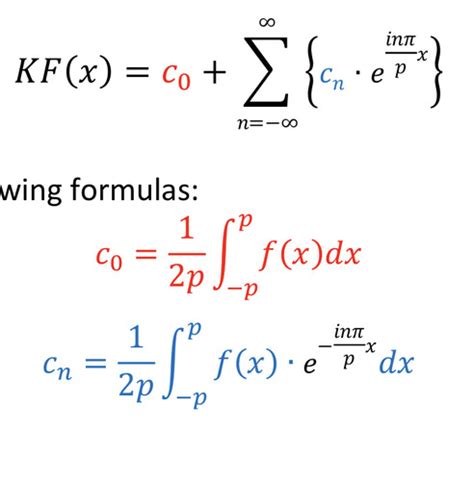 Complex Fourier Series Flashcards Quizlet