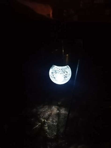 Садовый светильник «Лампочка уличный на солнечной батарее 6×9 см 1 Led свечение белое