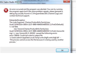 Error While Installing Sdl Trados 2019 On My Laptop 2 Licensing And Installation Trados