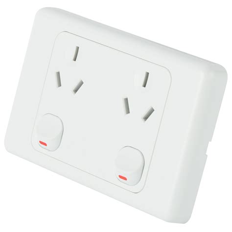 Saa Australian Gpo Electrical Clipsal C2000 Socket Single Double Power Points 10a 15a Socket