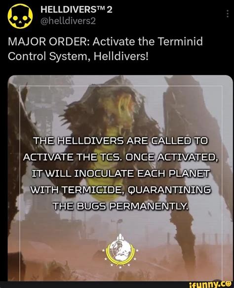 Helldivers2 Major Order Activate The Terminid Control System Helldivers2 Major Order Activate The Terminid Control System