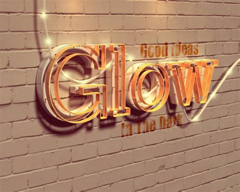 Create A Glowing D Text Effect With Filter Forge And Photoshop Psddots