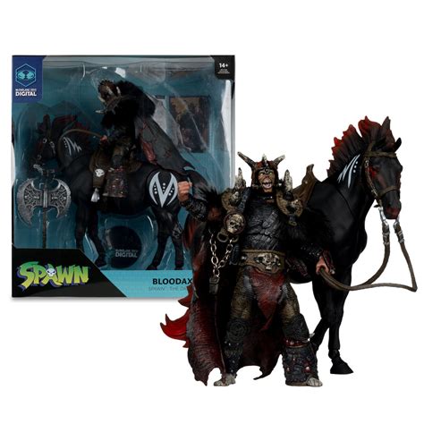 Spawn The Dark Ages 7 Bloodaxe With Horse 2 Pack Mcfarlane Toys Dig