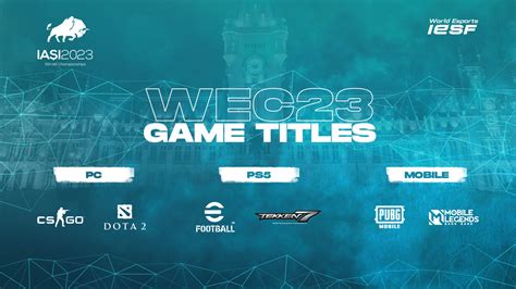 The International Esports Federation Has Announced The 2023 World