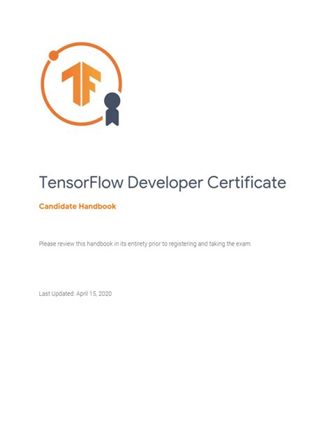 Preparing Candidates For The Tensorflow Developer Certificate Exam A Comprehensive Guide To The