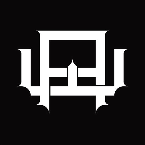 Wa Logo Monogram With Vintage Overlapping Linked Style Design Template 16579107 Vector Art At