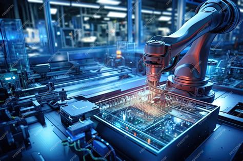 Premium Ai Image Component Installation Qc Of Circuit Board Fully Automated Pcb Assembly Line