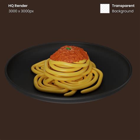 Premium Psd Spaghetti 3d Illustration