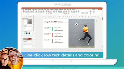 Design Toolbars For Powerpoint One Click Text Details And Chart Coloring Youtube