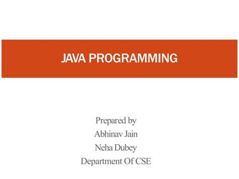 Java Ppt Oops Prepared By Abhinav Jpptx