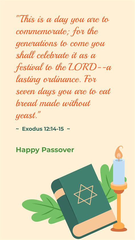 Free Passover Quote Template Edit Online And Download