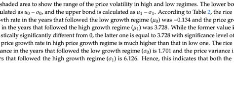 The Parameter Estimates Of The Regime Switching Model For Rice Wheat Download Scientific