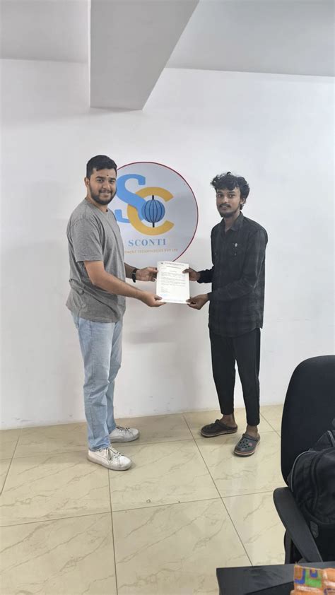 Punith Puni On Linkedin Sconti Scontiapp Internship