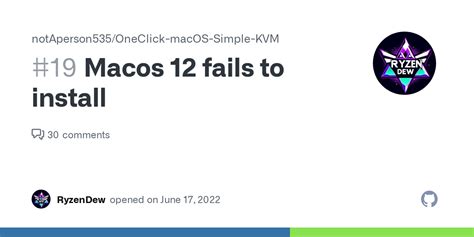 Macos Fails To Install Issue NotAperson OneClick MacOS Simple KVM GitHub