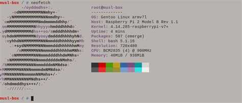 finally got musl based gentoo flying on my raspberry pi 2 it only uses