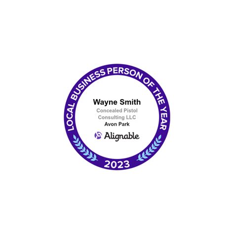 Wayne Smith On Linkedin Alignable Announces Wayne Smith Of Concealed Pistol Consulting Llc As A