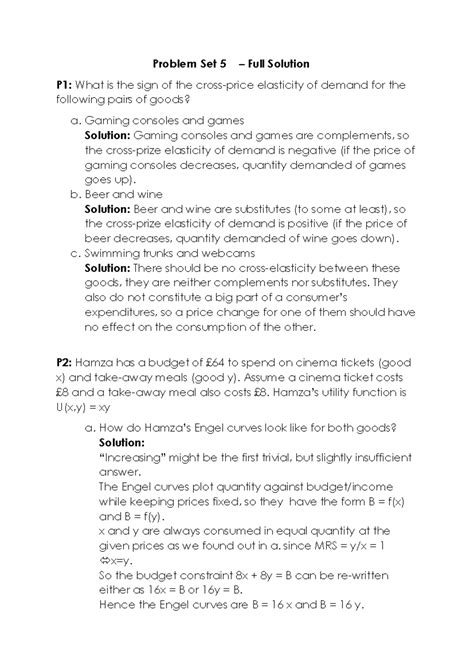 Problem Set Solutions Problem Set Full Solution P What Is The Sign Of The Cross