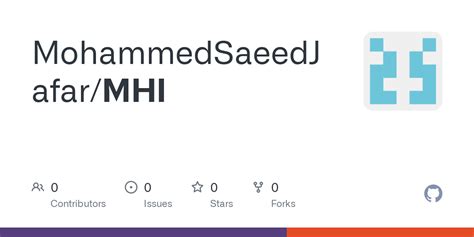 Github Mohammedsaeedjafarmhi