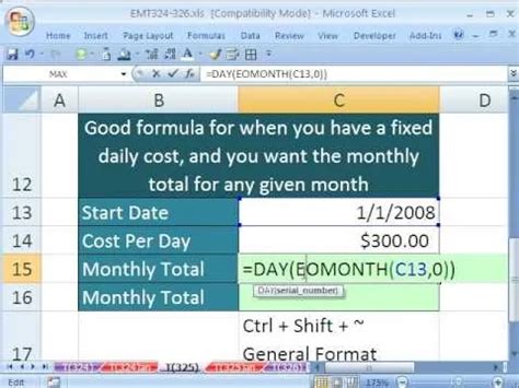 How To Extrapolate Given Daily Fixed Costs In MS Excel Microsoft Office WonderHowTo