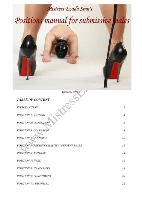 PDF TABLE OF CONTENT Mistress Ezadamistressezada Com Position Manual For