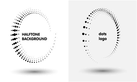 하프톤은 아이콘이나 배경으로 둥글게 됩니다 로고 또는 엠블럼으로 점이있는 검은 색 추상 벡터 원 프레임 0명에 대한 스톡 벡터 아트 및 기타 이미지 Istock