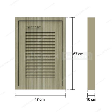 บานซิงค์เดี่ยวเกล็ดเต็ม Jupiter รุ่น Glory Teak ขนาด 47 X 67 ซม สีสัก Bnb Home