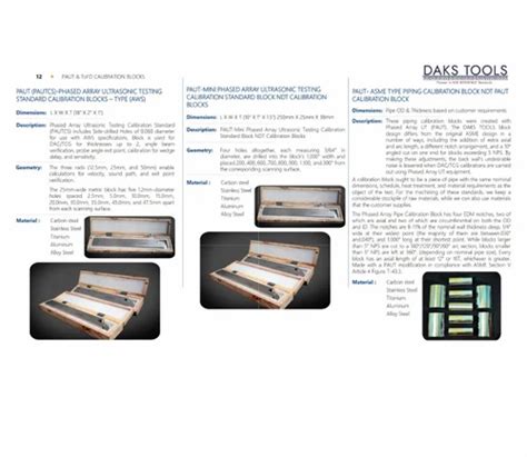 Paut Mini Phased Array Ultrasonic Testing Calibration Standard Block Ndt Calibration Blocks At