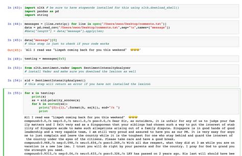 Sentiment Analysis With Nltk Vader — Comments On Lee Hsien Loongs