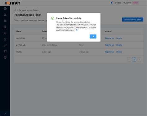 Personal Access Token 授權 Canner Enterprise