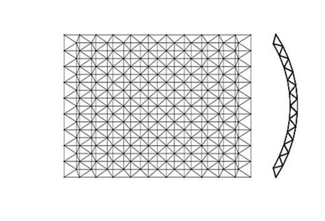 Double Layer Cylindrical Space Frame Structure