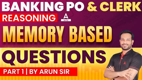 Banking Po And Clerk Reasoning In Tamil Memory Based Questions 1 Adda247 Tamil Youtube