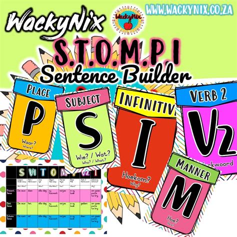 Stompi Sentence Builder E160 Educational Resource Wackynix
