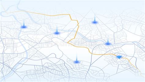 Gps Tracking Map Abstract Isometric Location Tracks Dashboard Track