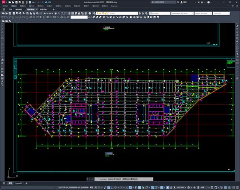 某商业步行街四十五层双子星大厦结构施工图（152米）autocad 2000模型图纸下载 懒石网